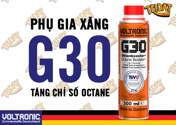 PHỤ GIA NHIÊN LIỆU VOLTRONIC G30 - OCTANE BOOSTER+